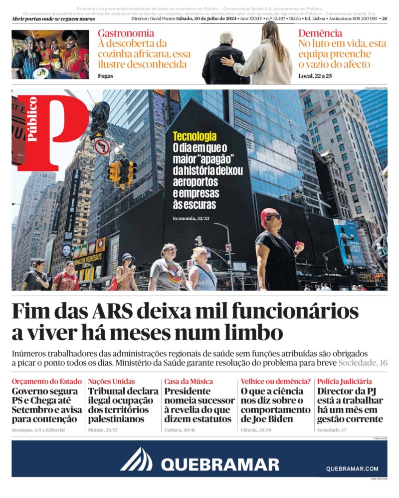 RTP2 com arte nos separadores | PÚBLICO